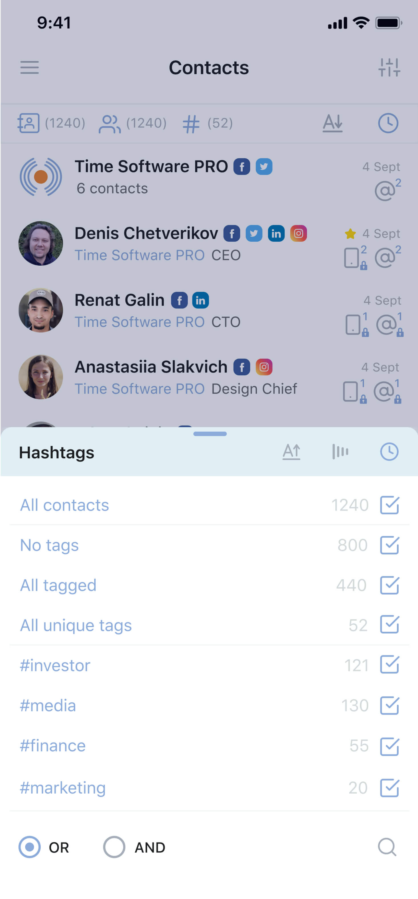 Extime – personal CRM ecosystem